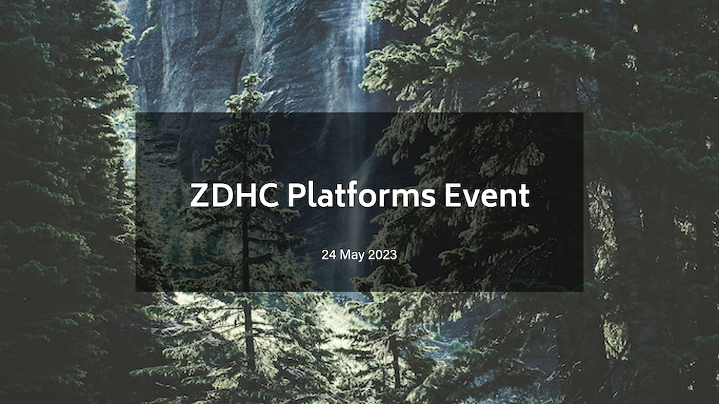ZDHC Platforms Event