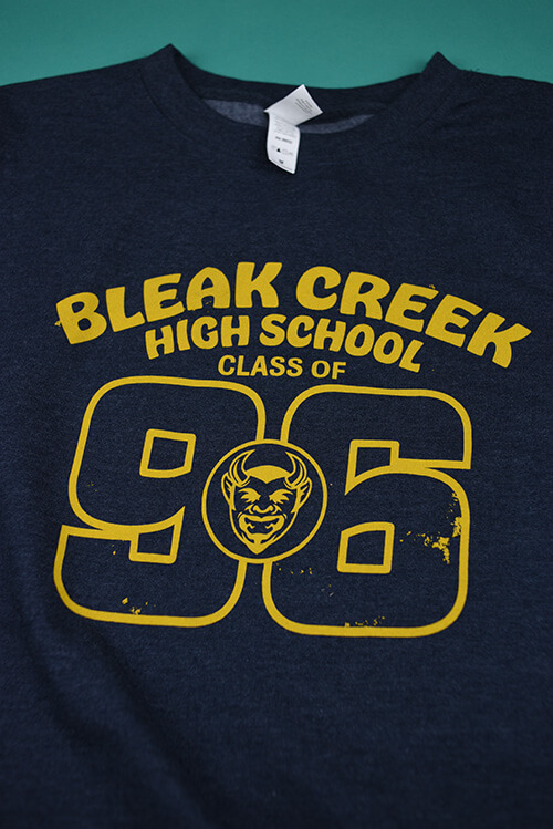 Get your shirts printed with discharge inks for softer nicer results ...