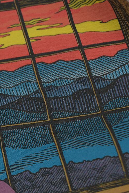 Get your shirts printed with discharge inks for softer nicer results ...