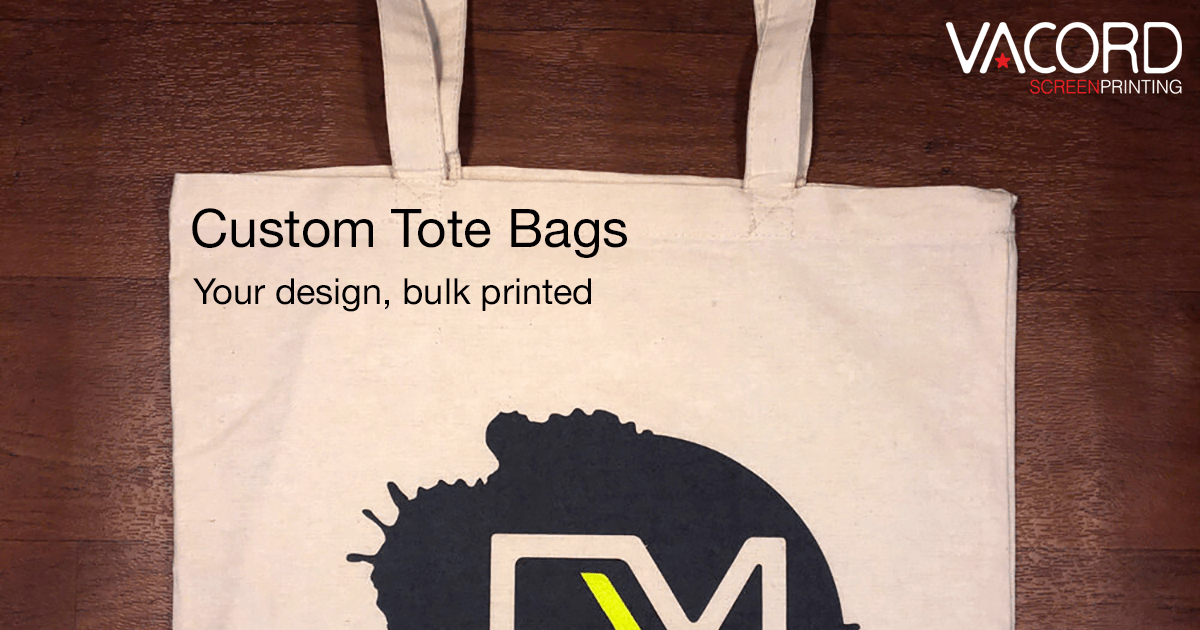 Custom Tote Bags - Bulk printing of your designs - Vacord