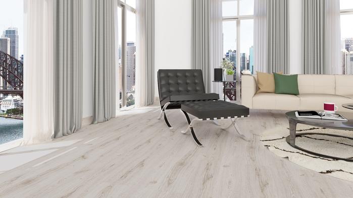 Luxflor 8mm Laminate Flooring - Grey Mist