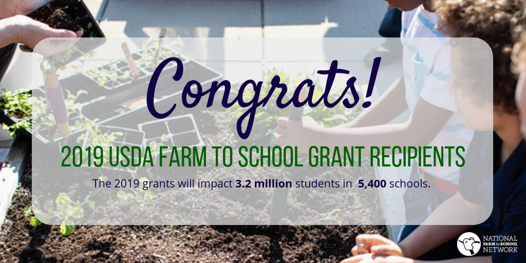 USDA Announces 2019 Farm to School Grant Recipients