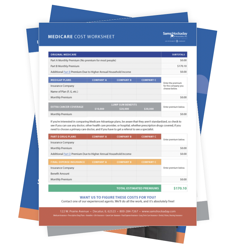 Medicare Cost Worksheet | Sams/Hockaday & Associates Inc.