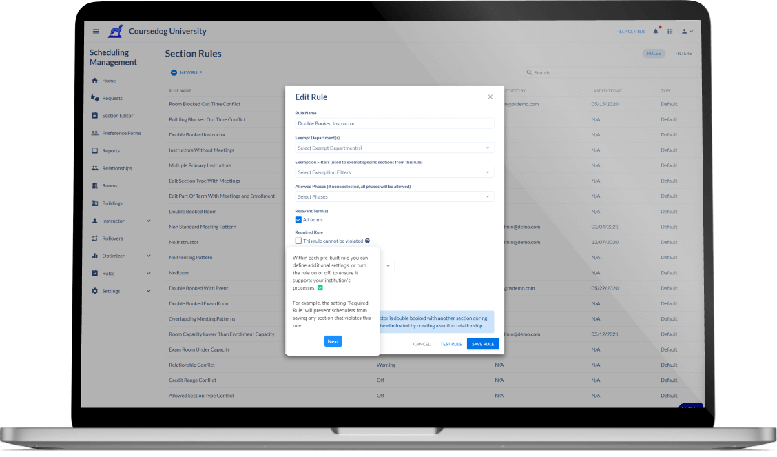 Academic Course Scheduling Software | Coursedog