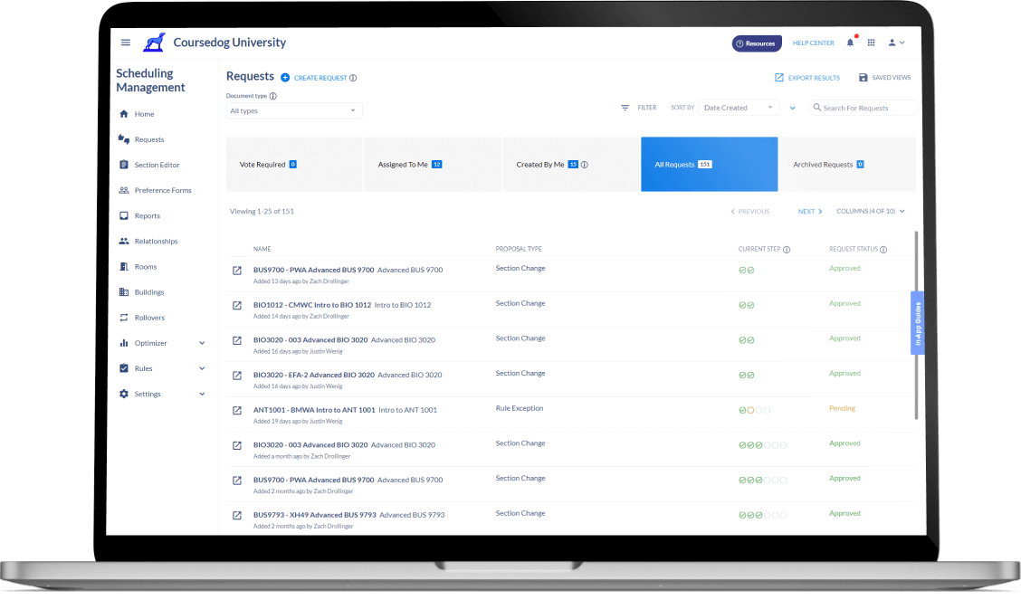Academic Course Scheduling Software | Coursedog