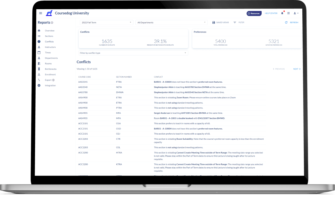 Academic Course Scheduling Software | Coursedog