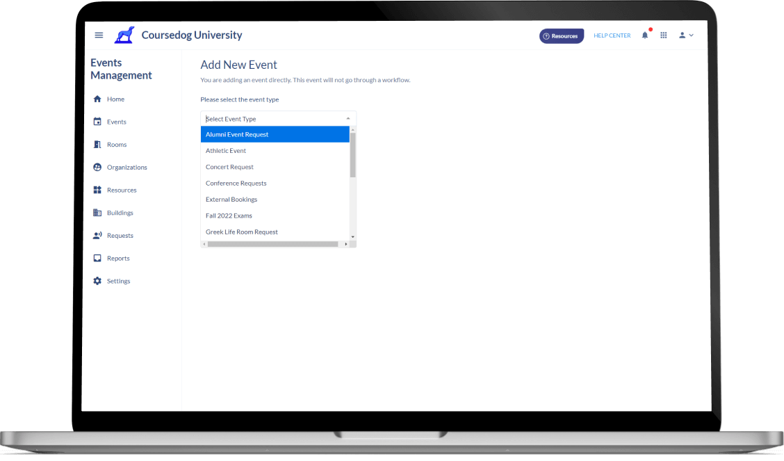 College & University Event Management Sofware | Coursedog