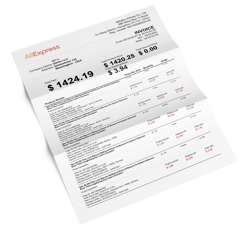 Profitario - Download AliExpress Invoices For Free