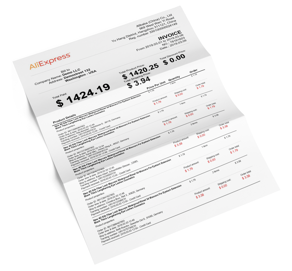 Profitario - Download AliExpress Invoices For Free