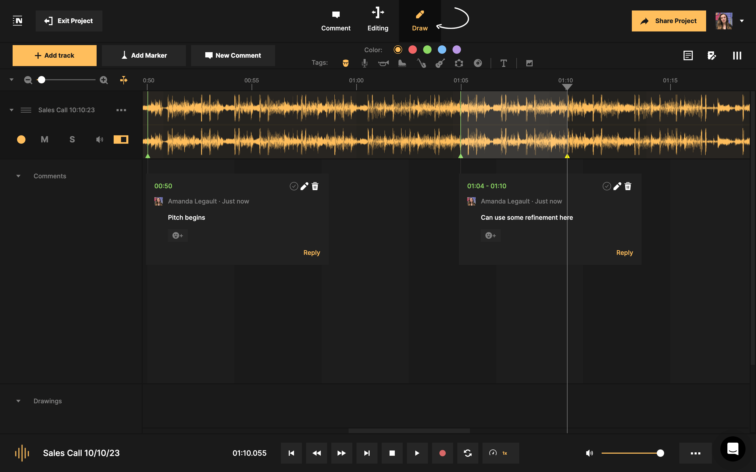 How to Annotate a Call Recording | Notetracks - Audio Review and Collaboration