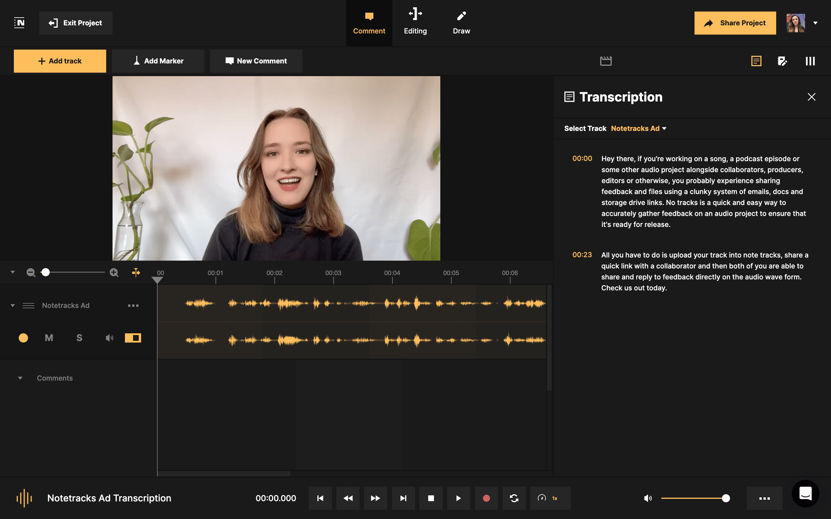 How to Transcribe a Video File | Notetracks - Audio Review and ...