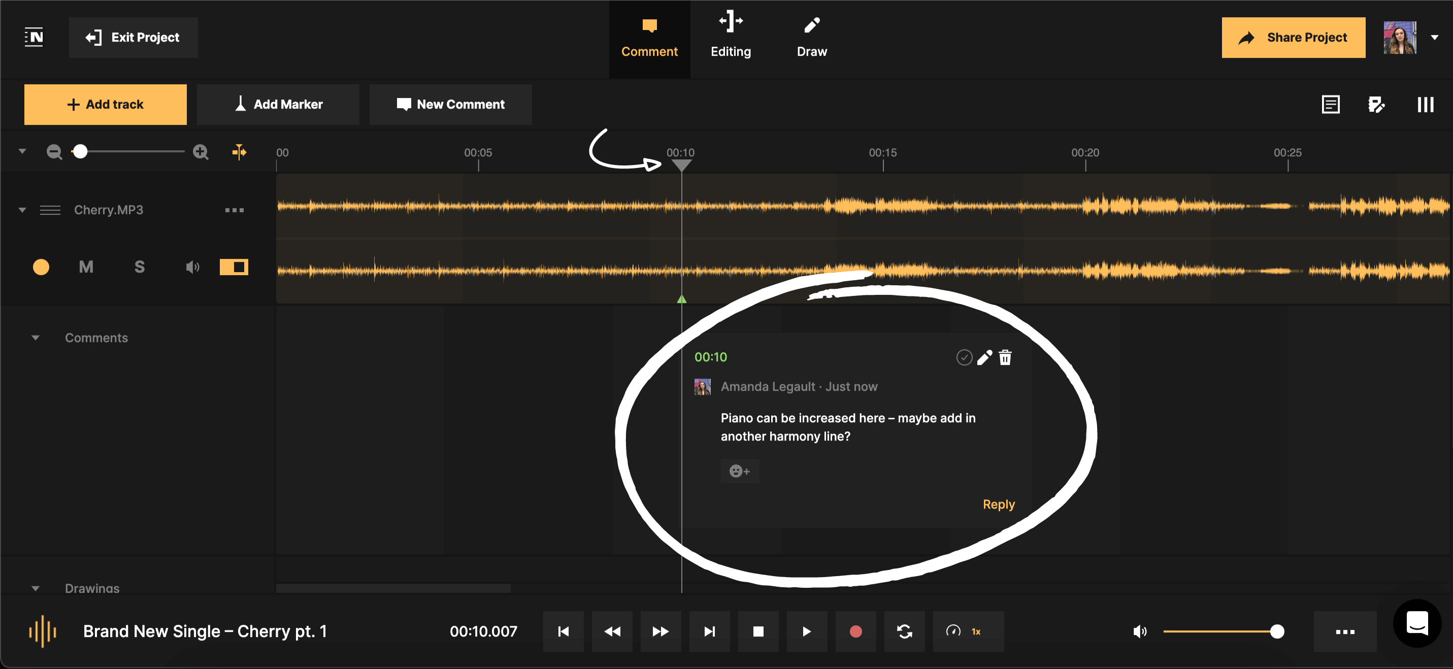 How to Leave Timestamped Comments at Specific Points or Ranges on Audio ...