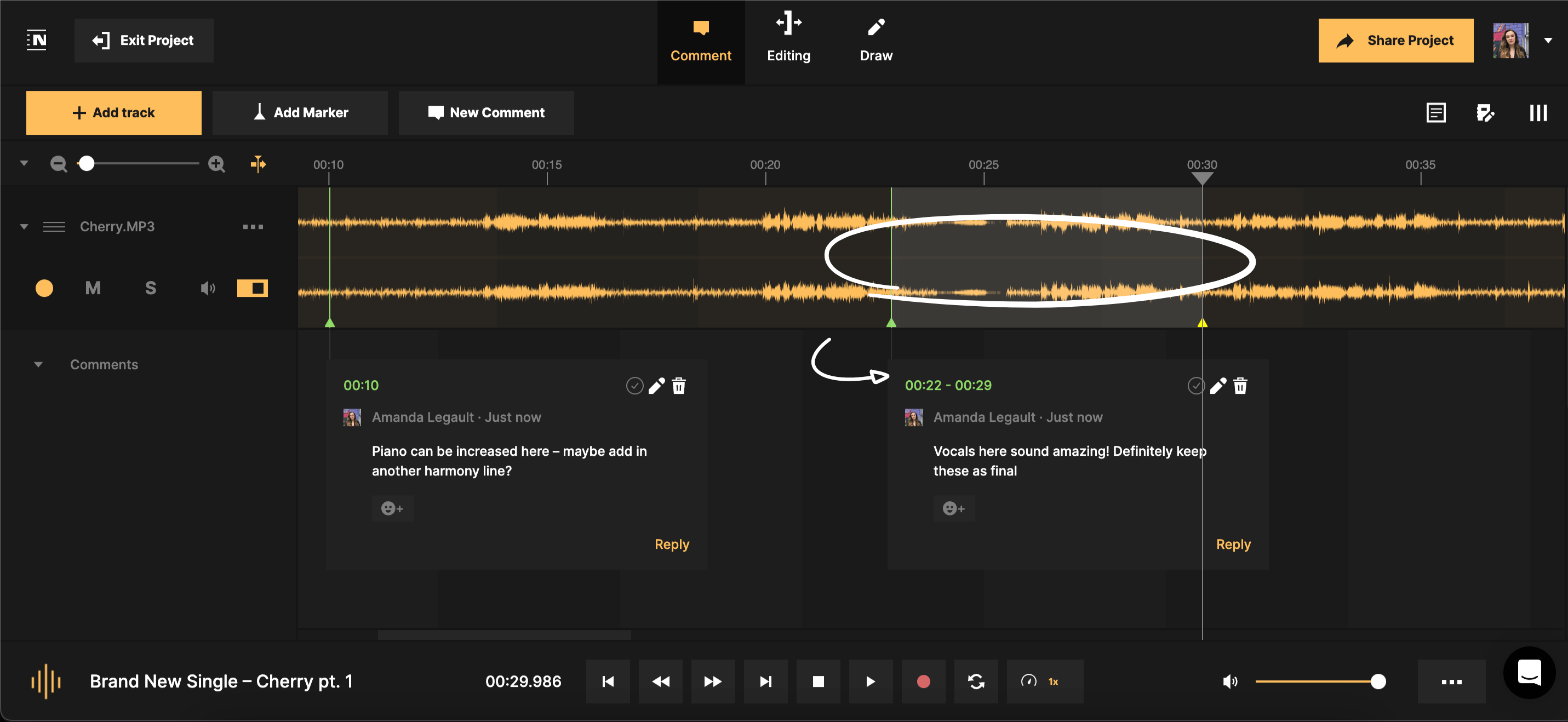 How to Leave Timestamped Comments at Specific Points or Ranges on Audio ...