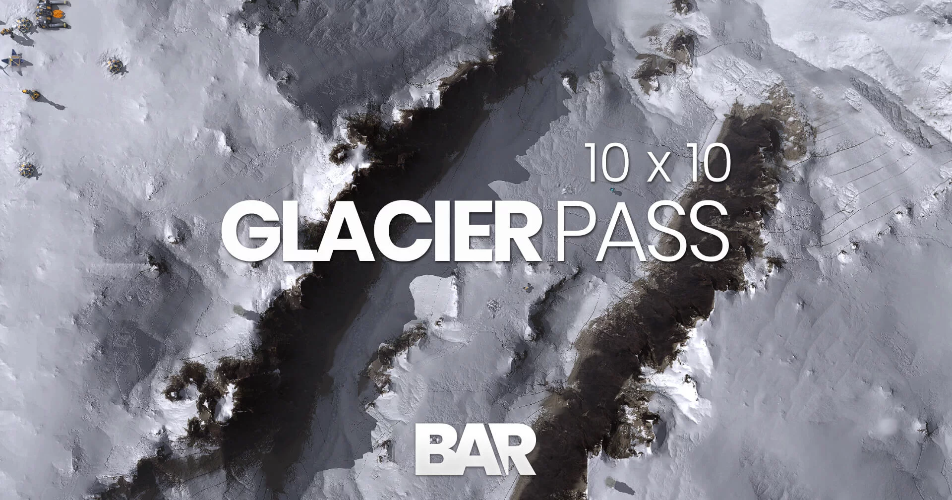 Glacier Pass | 10 x 10 ⇀ Map ★ Beyond All Reason RTS