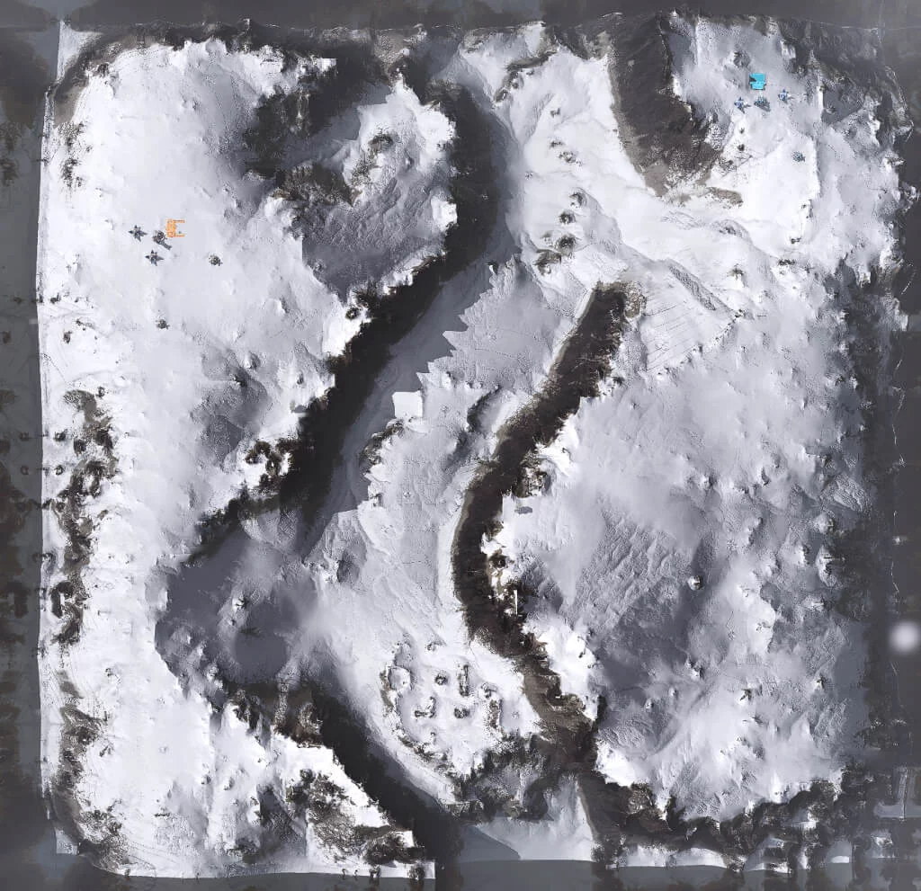 Glacier Pass | 10 x 10 ⇀ Map ★ Beyond All Reason RTS