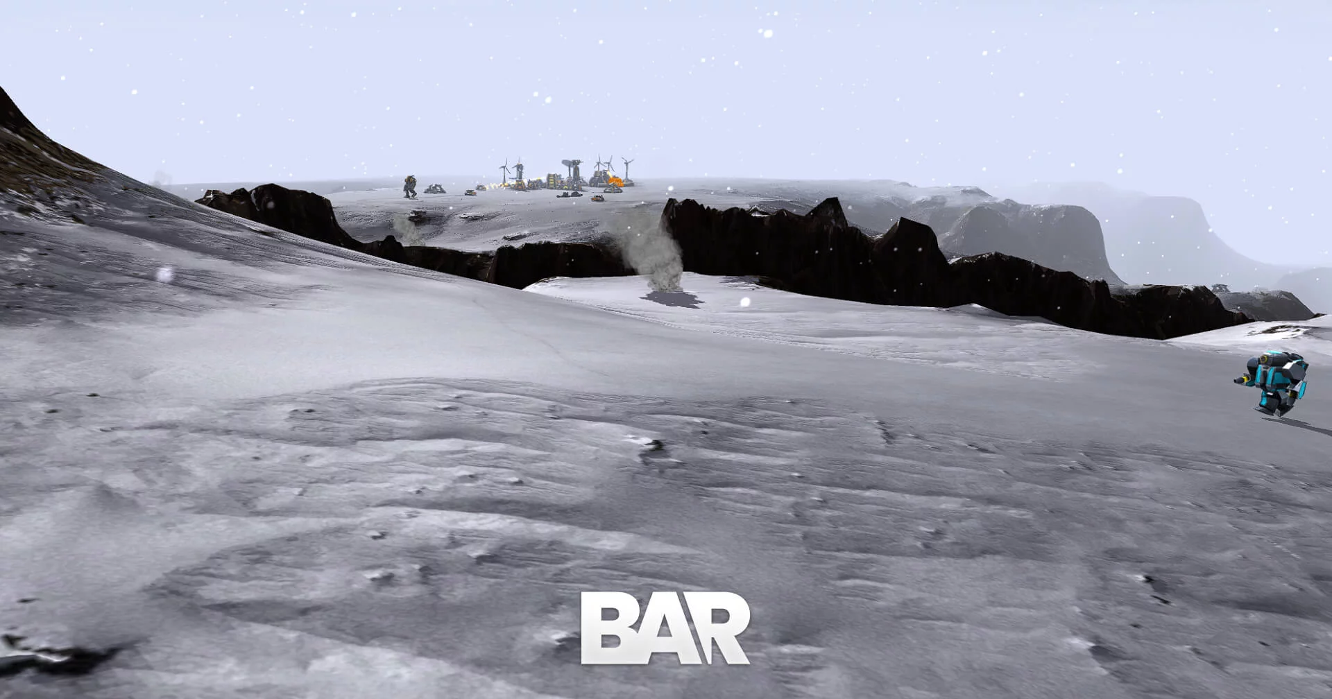 Glacier Pass | 10 x 10 ⇀ Map ★ Beyond All Reason RTS