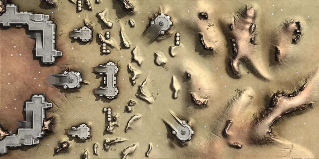Requiem Outpost | 24 x 12 ⇀ Map ★ Beyond All Reason RTS