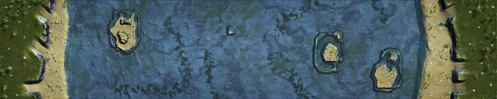 Shore to Shore | 30 x 6 ⇀ Map ★ Beyond All Reason RTS