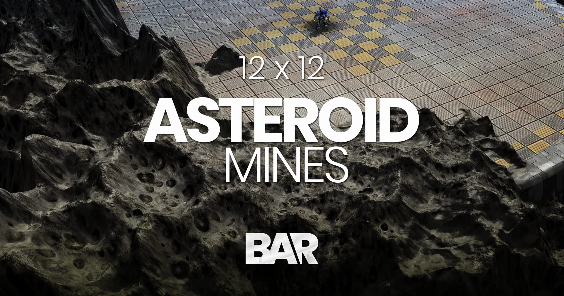 Asteroid Mines | 12 x 12 ⇀ Map ★ Beyond All Reason RTS