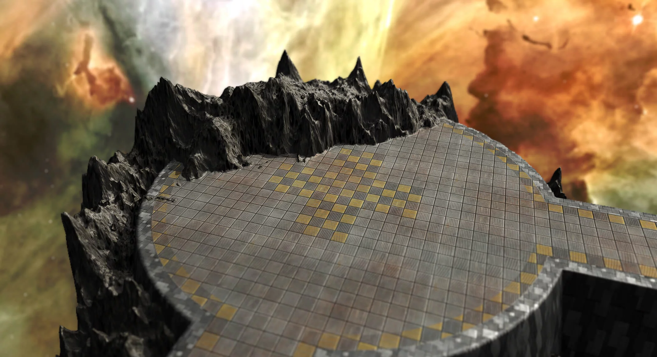 Asteroid Mines | 12 x 12 ⇀ Map ★ Beyond All Reason RTS