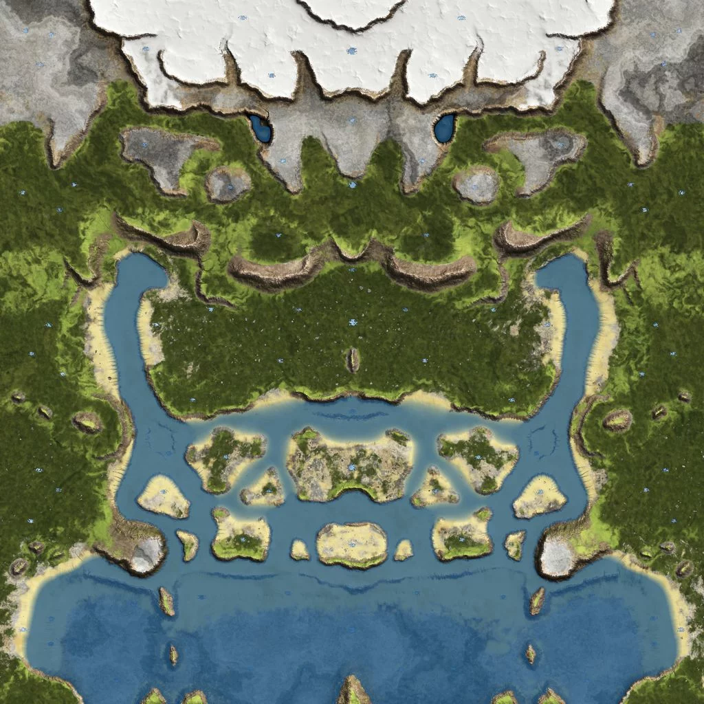 Tau | 16 x 16 ⇀ Map ★ Beyond All Reason RTS