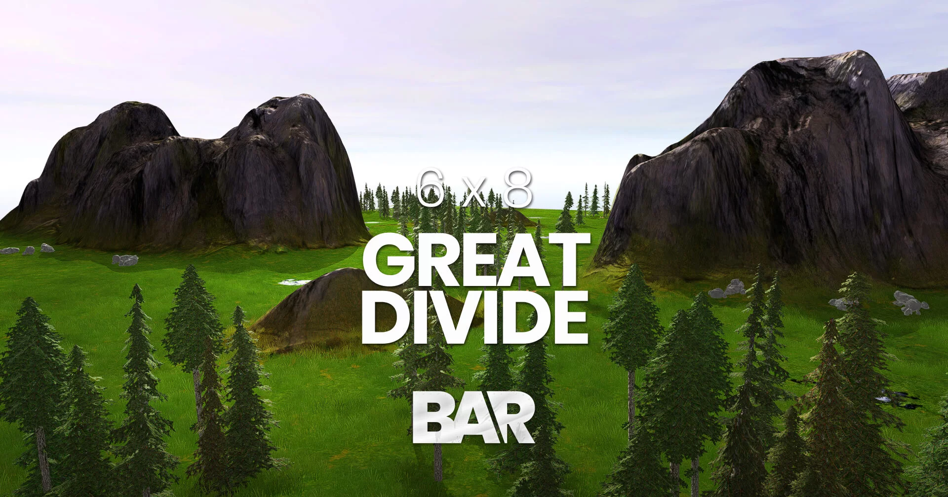 Great Divide | 6 x 8 ⇀ Map ★ Beyond All Reason RTS