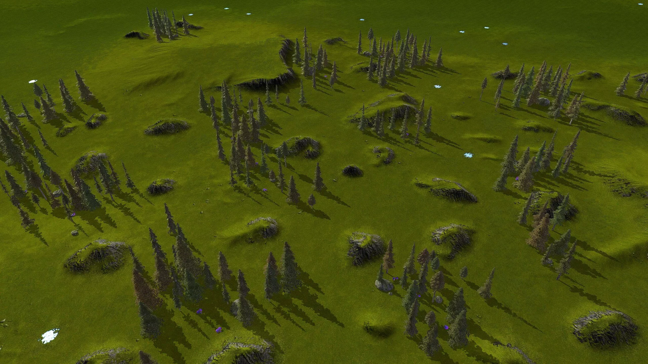 Flats and Forests | 24 x 24 ⇀ Map ★ Beyond All Reason RTS