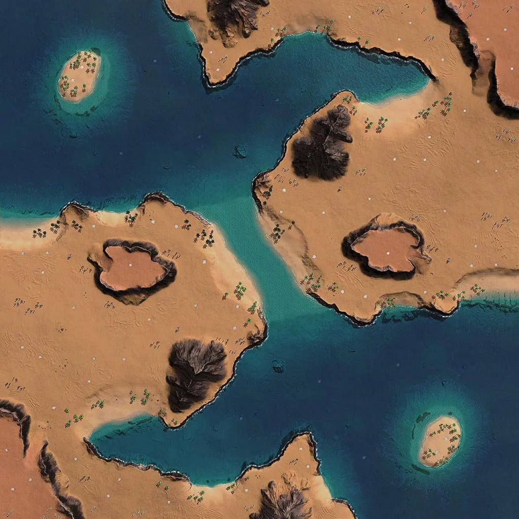 High Noon | 16 x 16 ⇀ Map ★ Beyond All Reason RTS