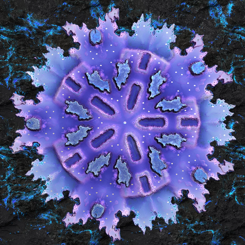 Hyperion Shale | 22 x 22 ⇀ Map ★ Beyond All Reason RTS