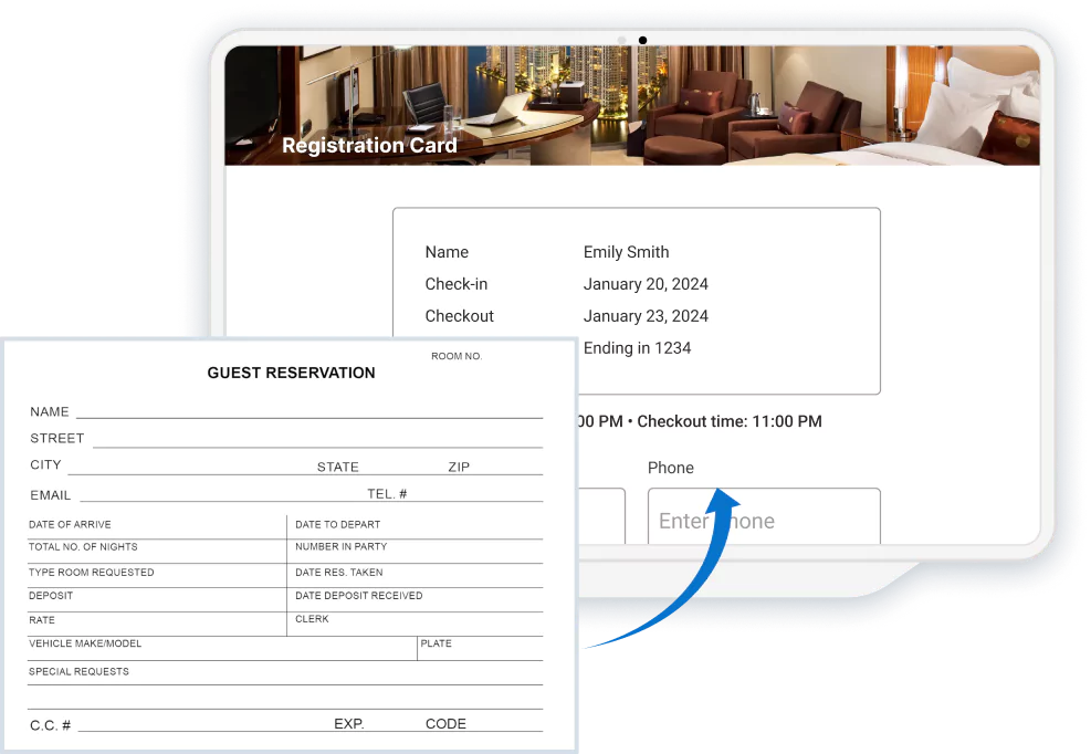 Improve Guest Experience with Tablet Registration