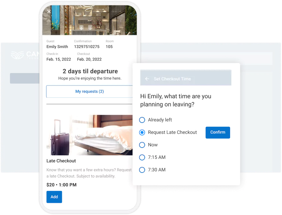 Simple Mobile Hotel Contactless Check Out