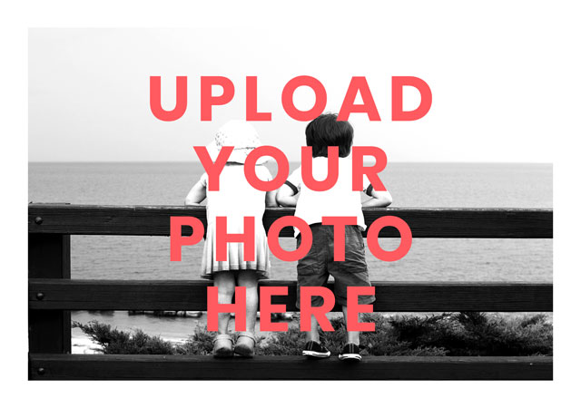 Landscape Border Personalised Card | Photo Blank Cards For Any Occasion