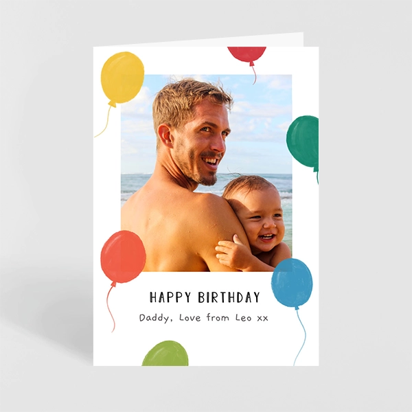 Photo Birthday Cards | Personalised Photo Birthday Card