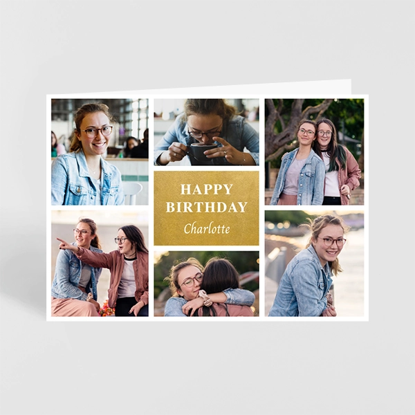 Photo Birthday Cards | Personalised Photo Birthday Card