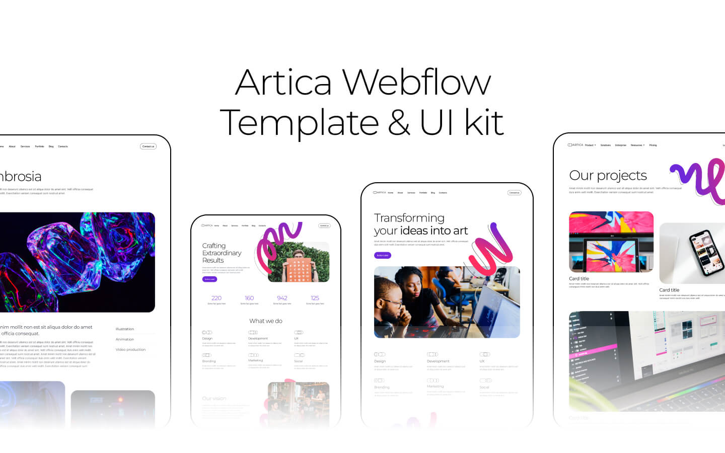 The Store - Artica // Digital Agency Website Template (UI Kit) | EGO ...