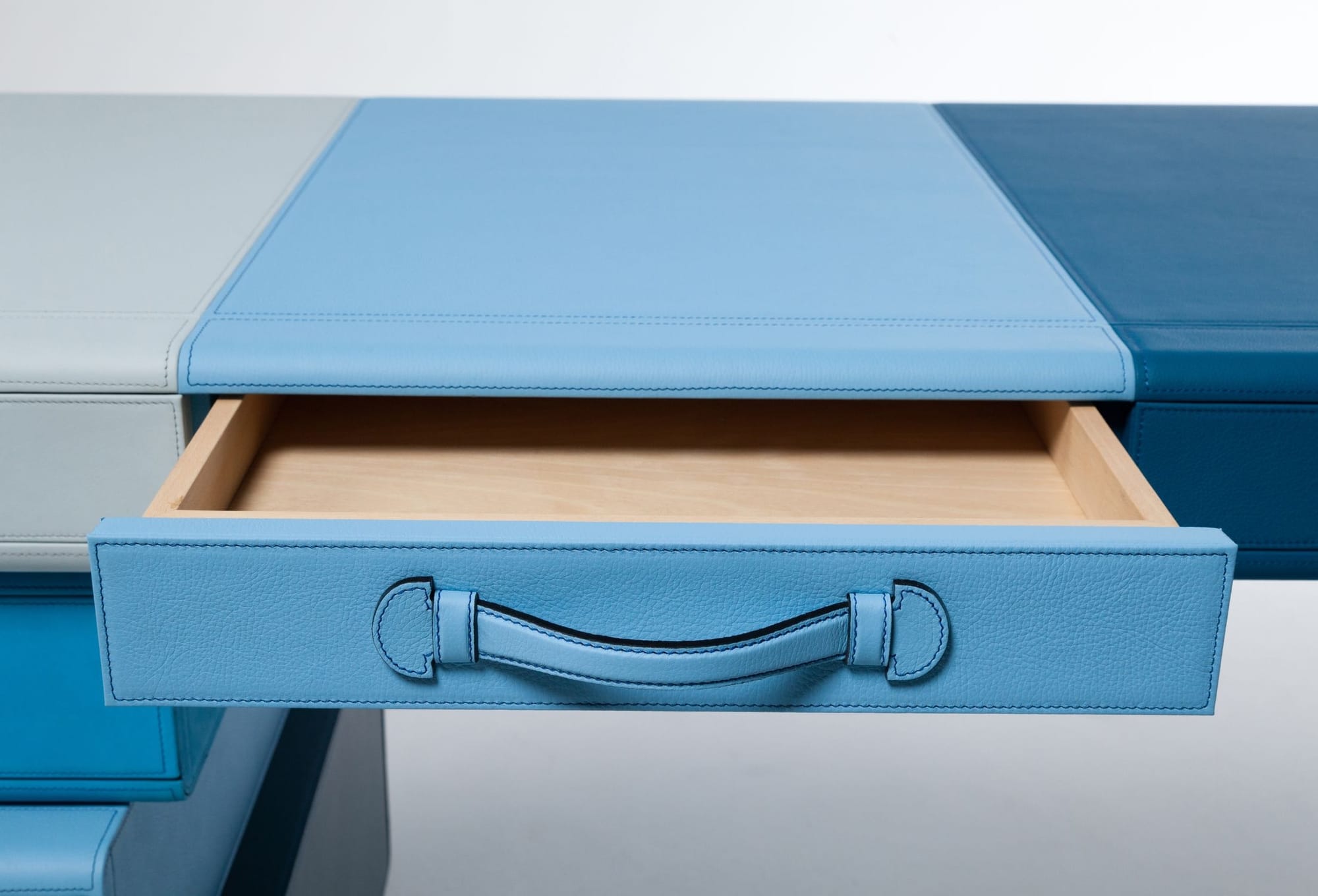 Desk of Briefcases / Suitcase Series by Maarten De Ceulaer for Nilufar