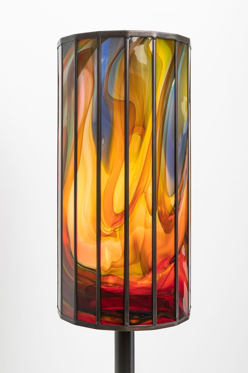 Stained Glass Table Light 76 / Stained Glass Lights by Maarten De ...