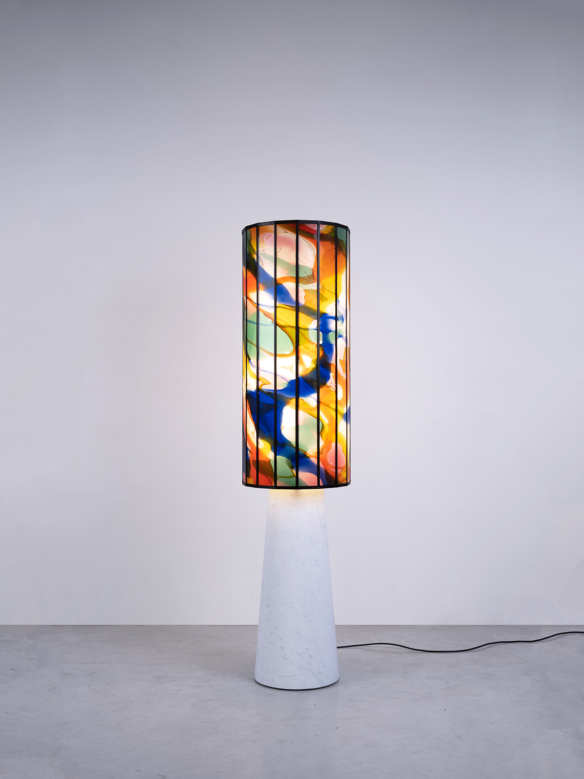 Stained Glass Floor Light 115 / Stained Glass Lights by Maarten De ...