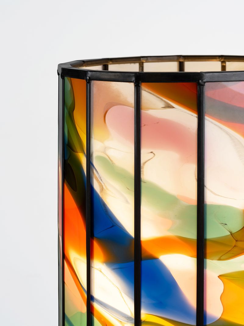 Stained Glass Floor Light 115 / Stained Glass Lights by Maarten De ...