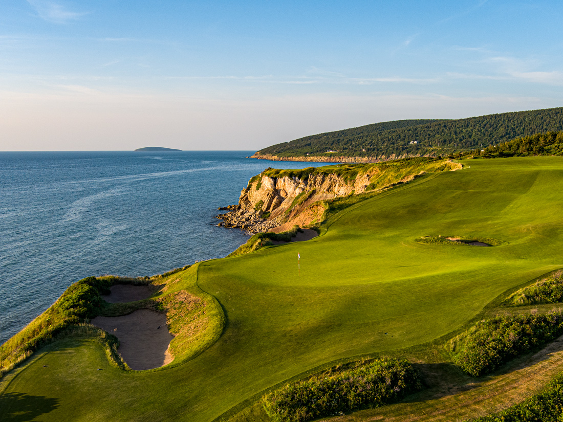 Cabot Cliffs - Hole 17 - Framed Photo | Home in Two Golf