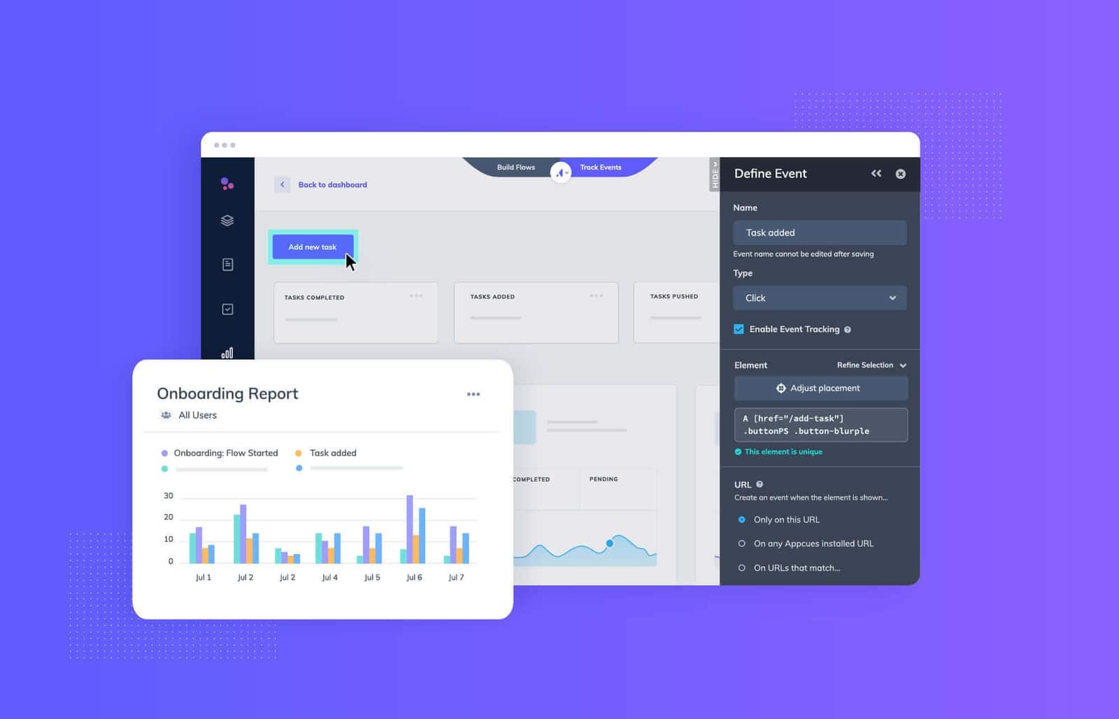 Introducing Appcues' no-code tracking and analytics | Appcues Blog