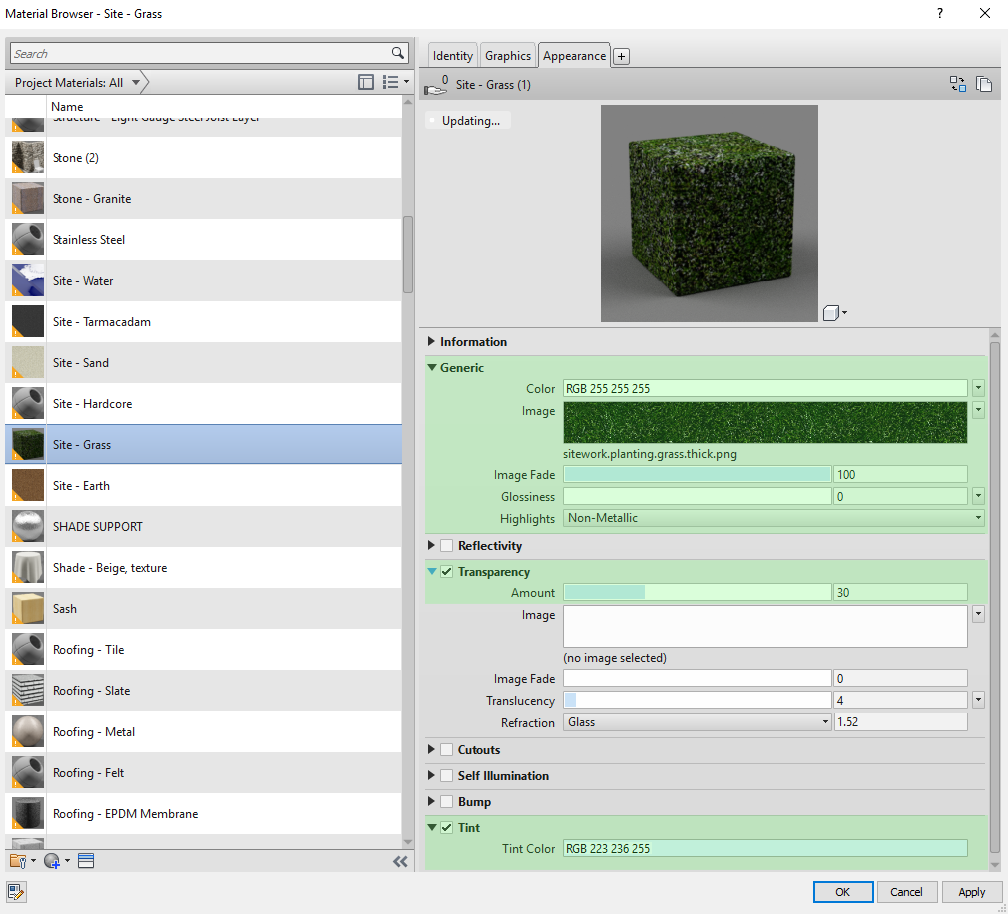 Translating materials from Revit into The Wild | The Wild