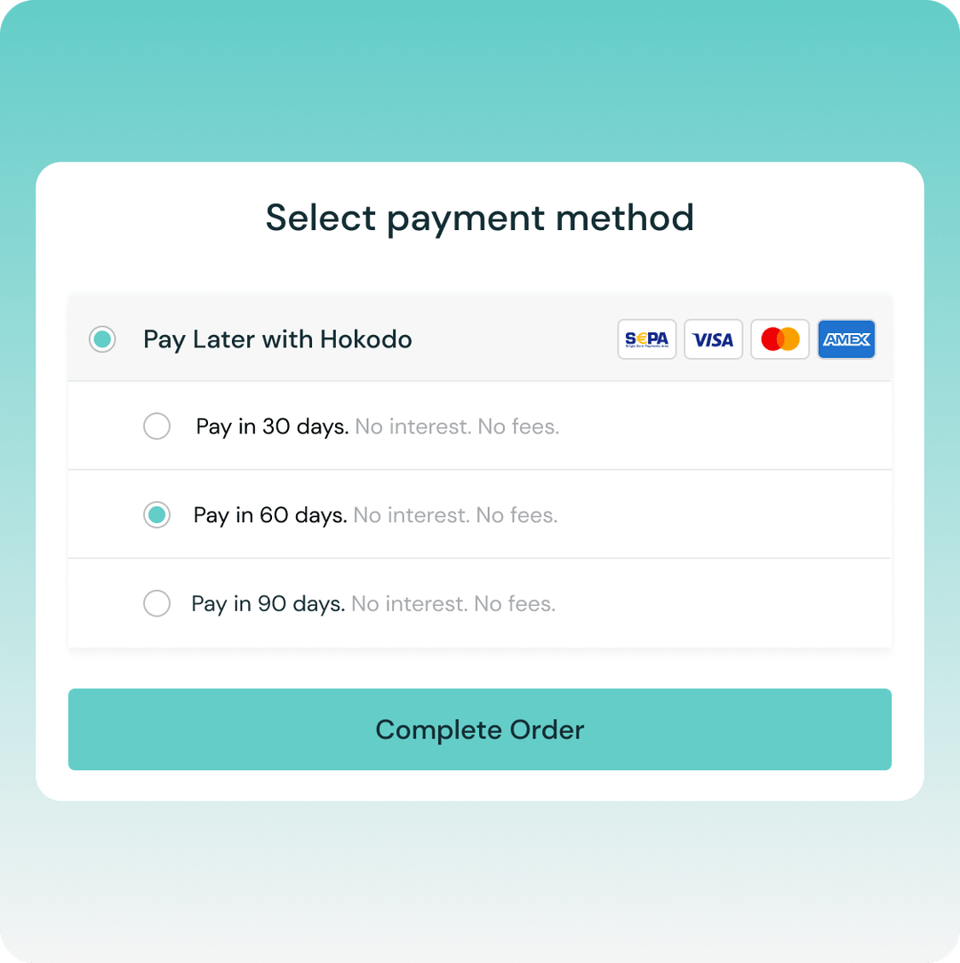 30, 60 and 90 Day Payment Terms | Hokodo's B2B Trade Credit