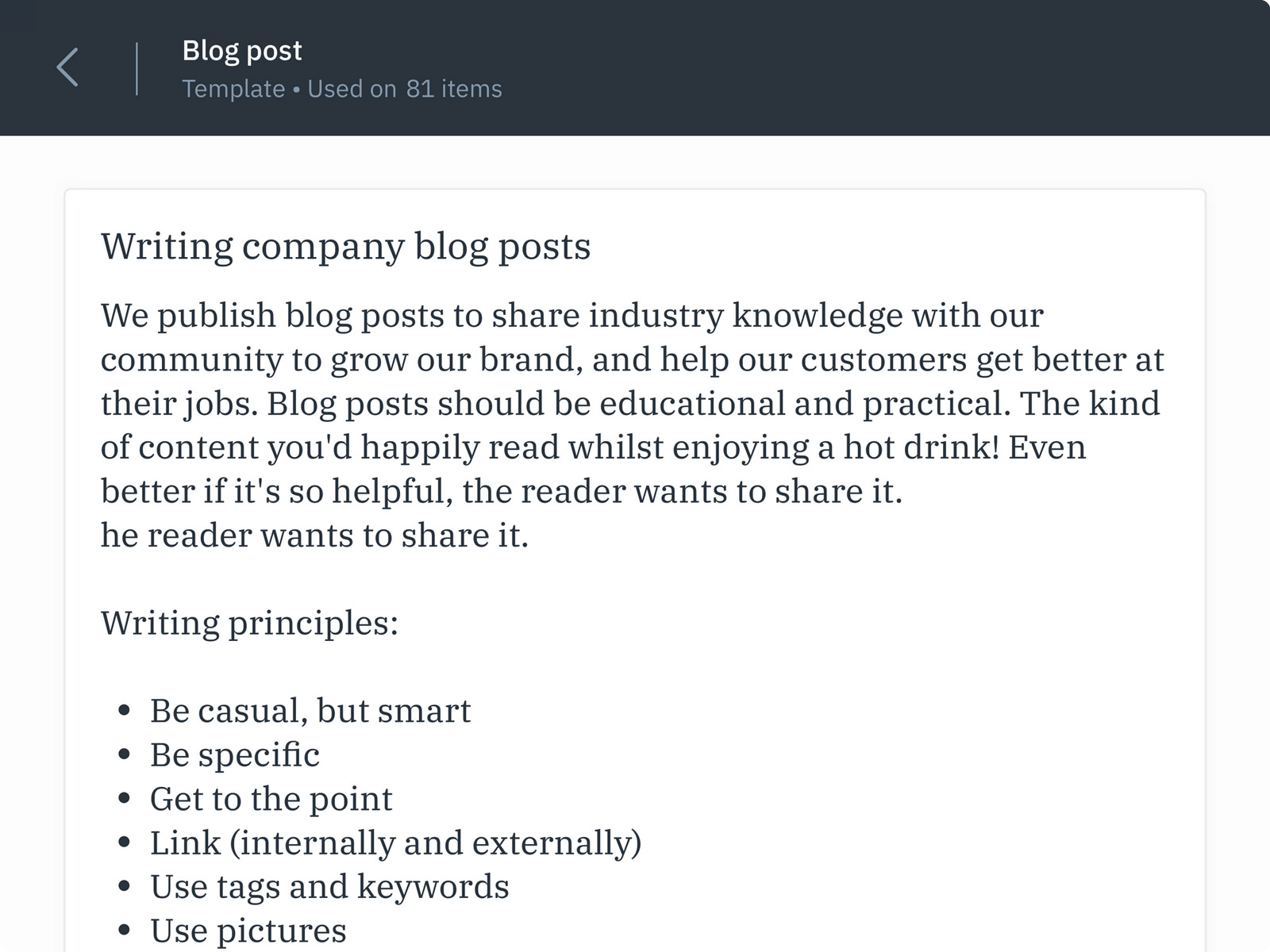 Create On-brand Content With Style Guide Approved Templates | GatherContent