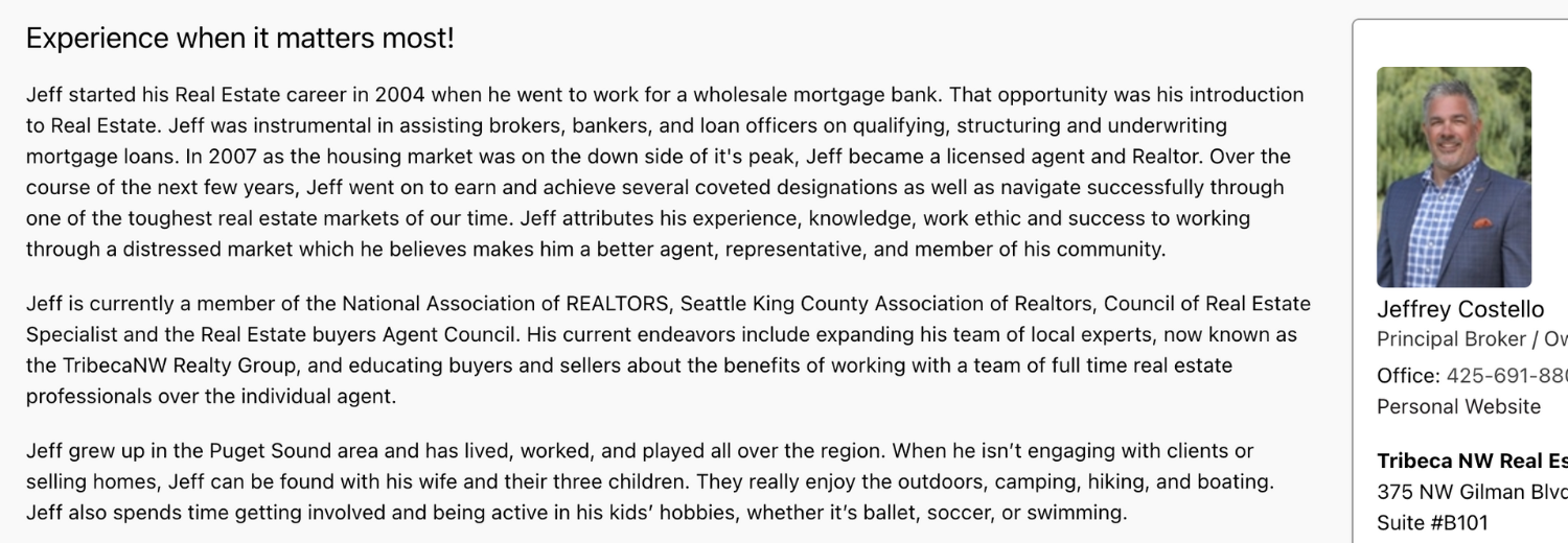 The Best Real Estate Agent Bios for a Competitive Edge (Examples ...