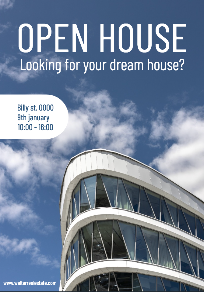 10 Open House Flyer Examples to Boost Your On-the-Day Visitors | Follow ...
