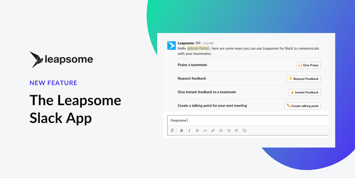 Introducing the New Leapsome Slack App | The Leapsome Blog