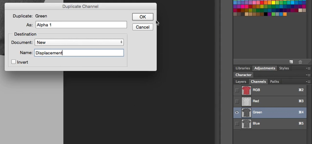 How To Use Displacement Maps to Mockup Your T-Shirt Designs in ...