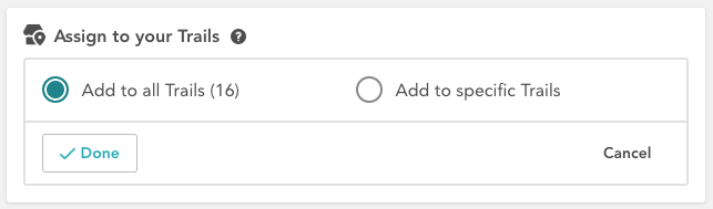 Not just any checklist | Trail