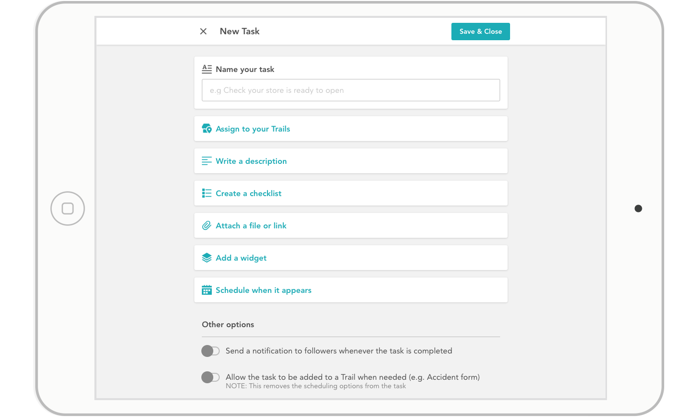 Effortless task management | Trail